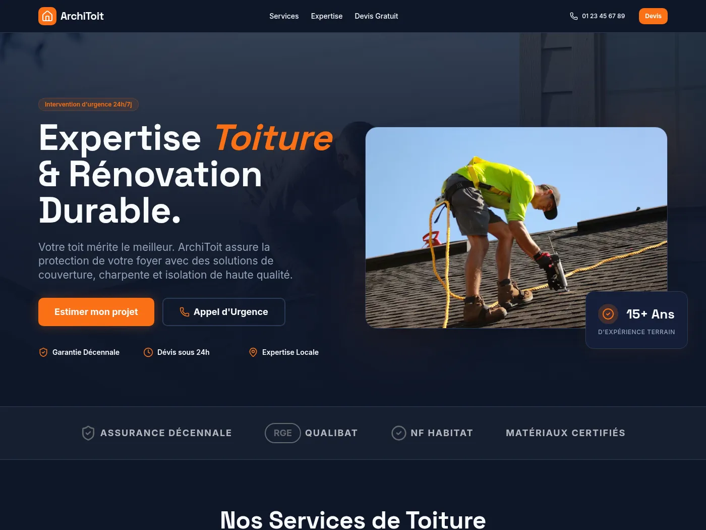 Couvreur Landing Plugin