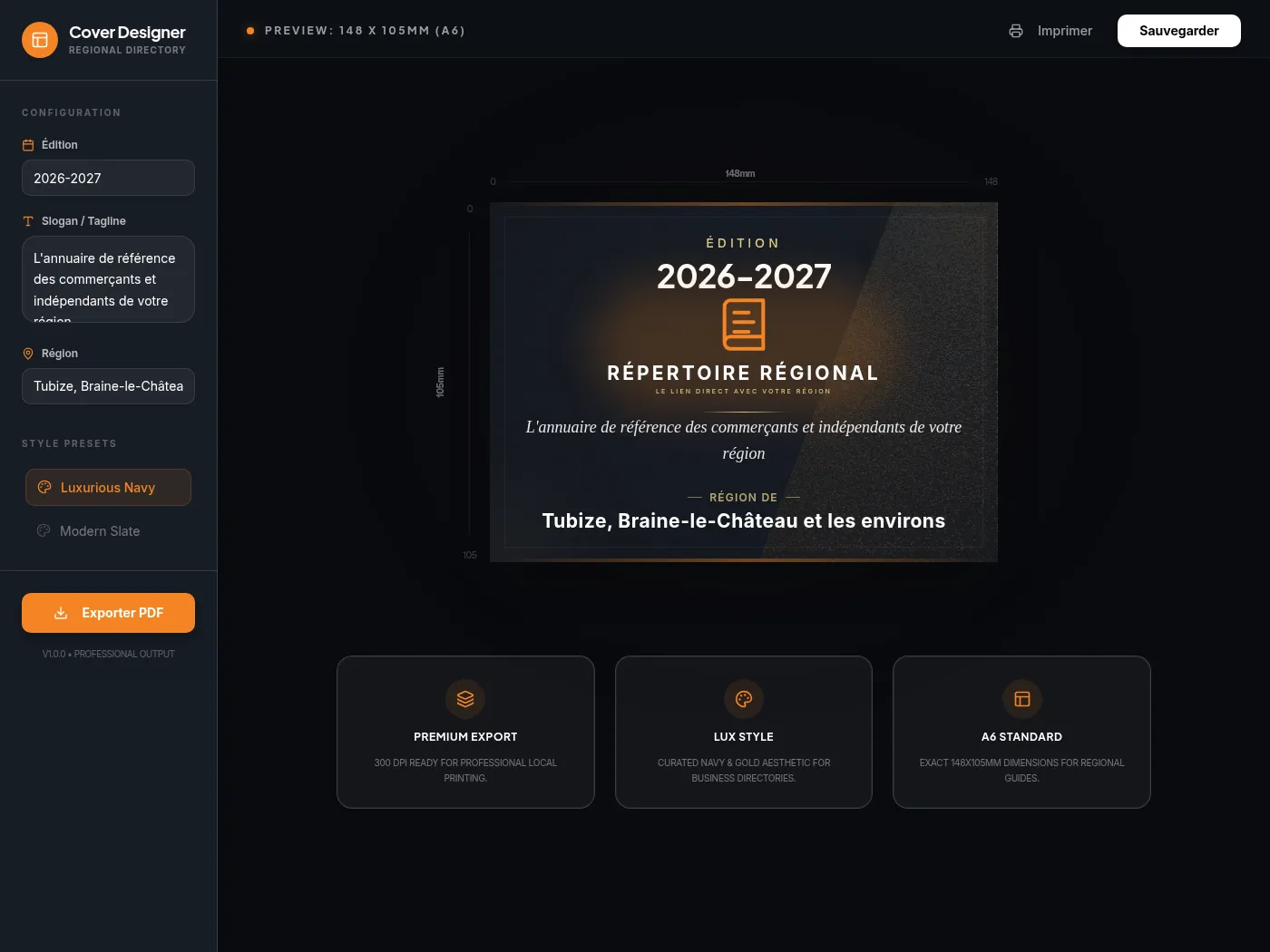 Directory Cover Generator