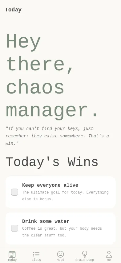 Cozy Chaos Planner