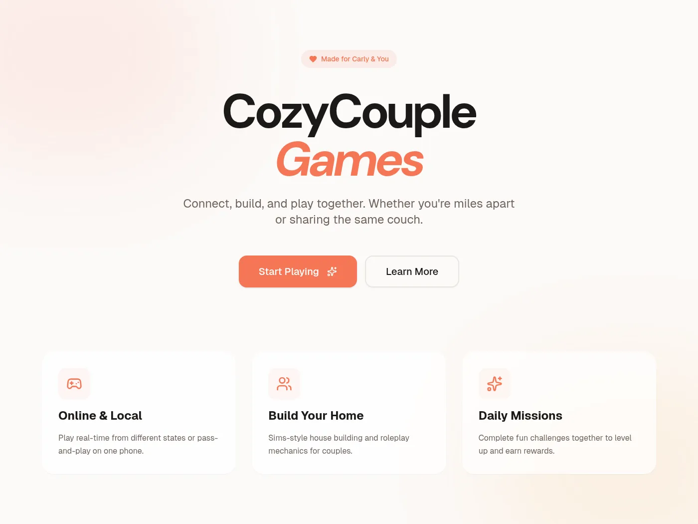 CozyCouple Games