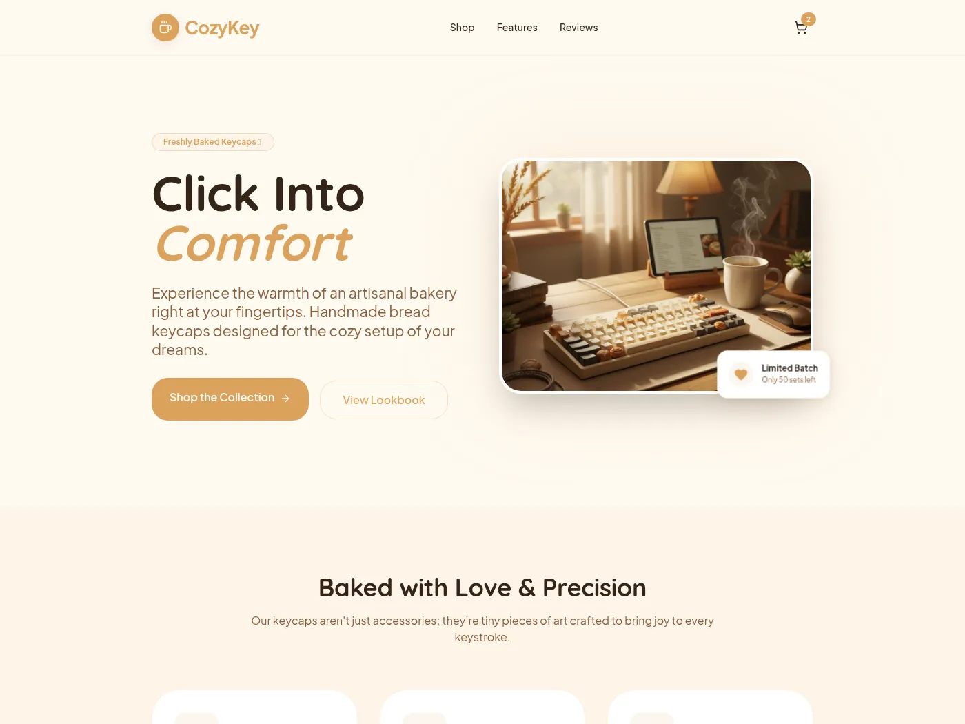 CozyKey Bread Keycaps
