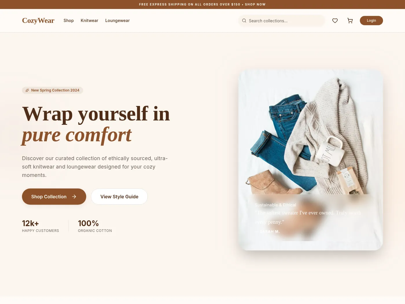 CozyWear Shop