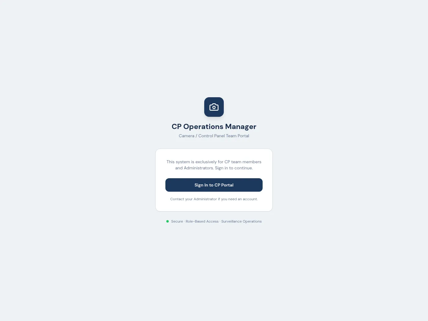 CP Operations Manager