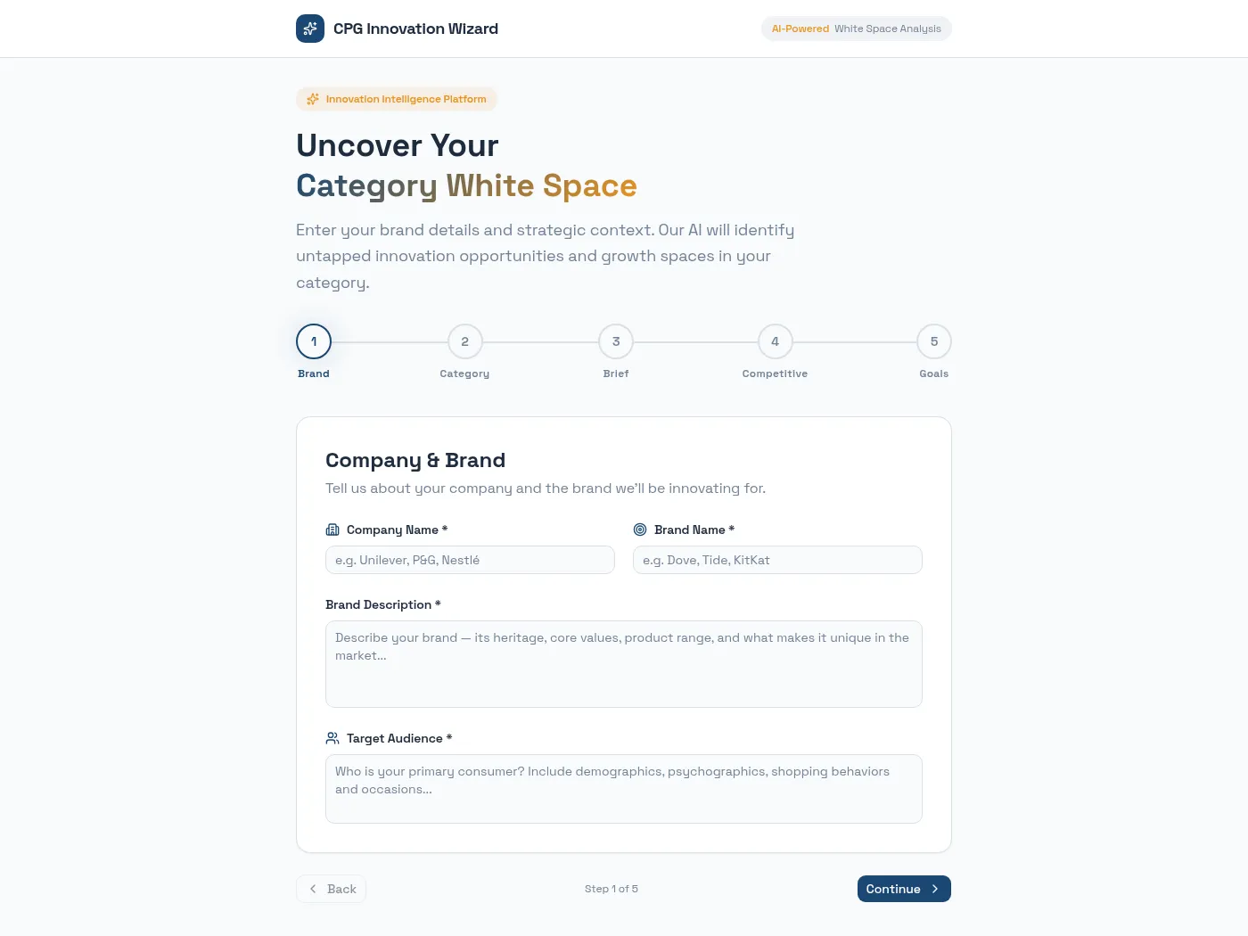 CPG Innovation Wizard