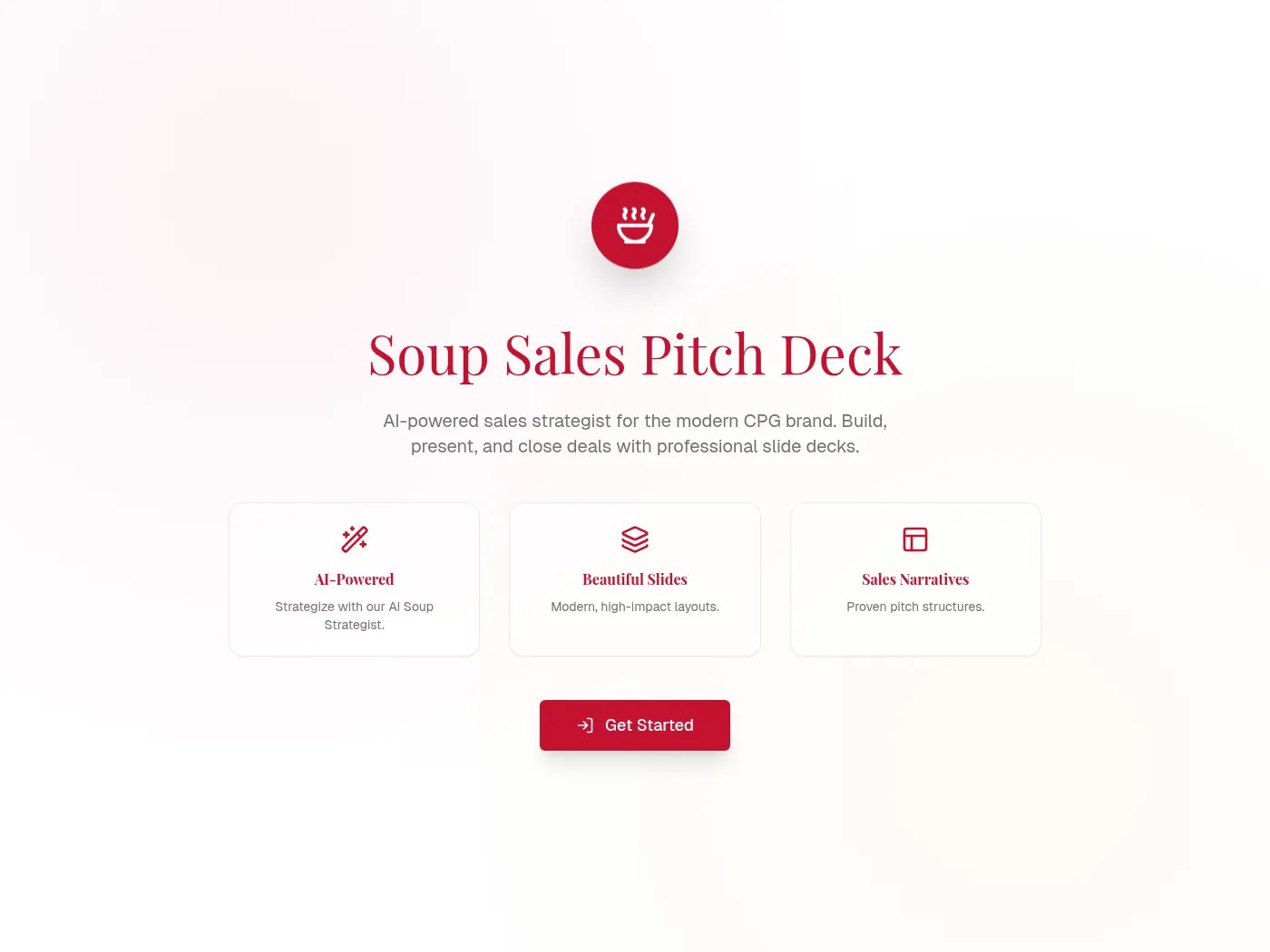 Soup Sales Pitch Deck