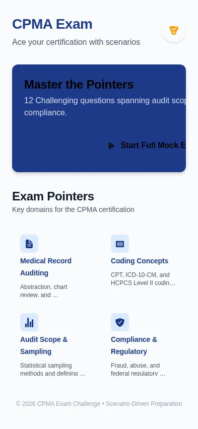 CPMA Exam Challenge