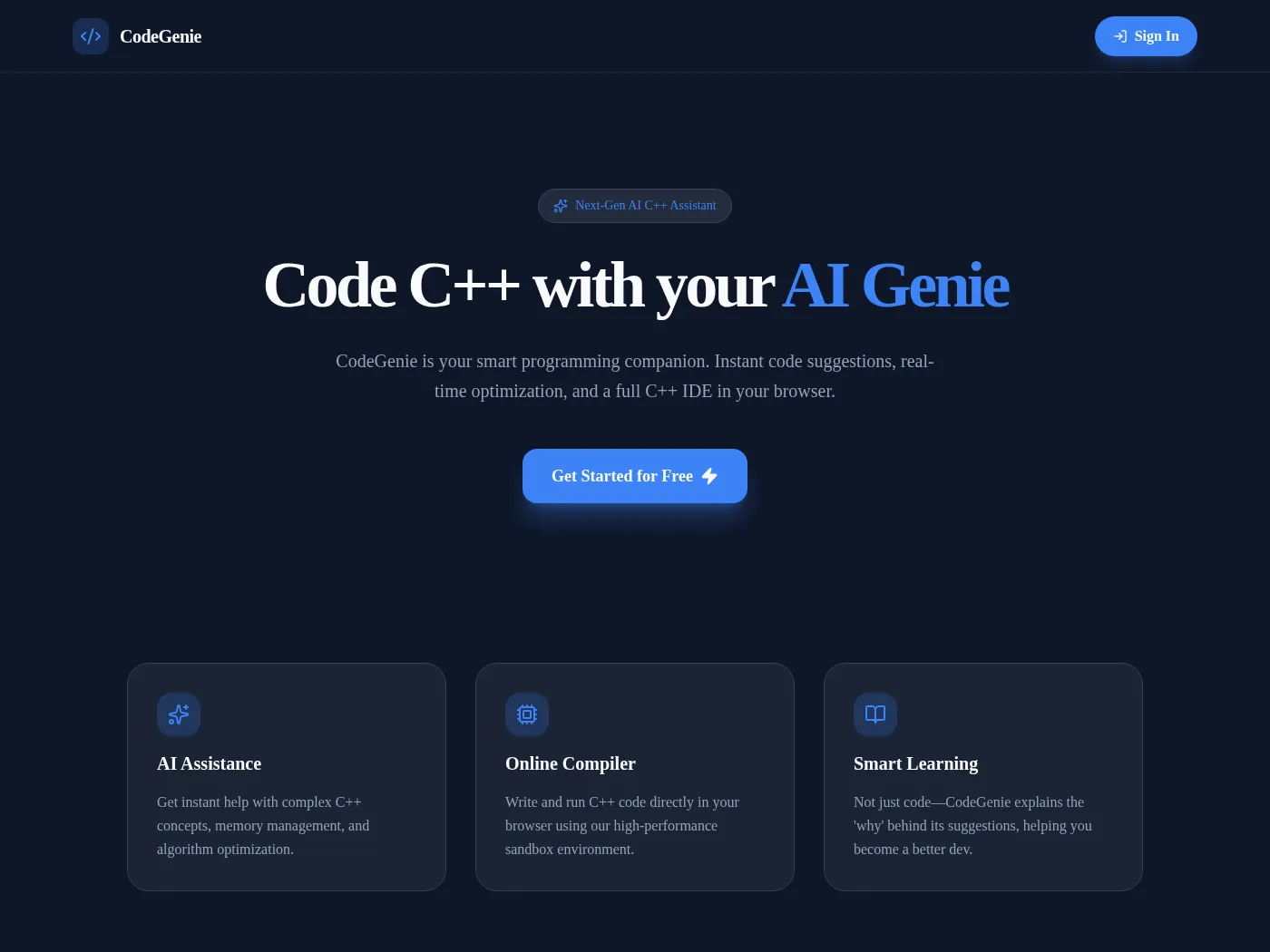CodeGenie AI Assistant