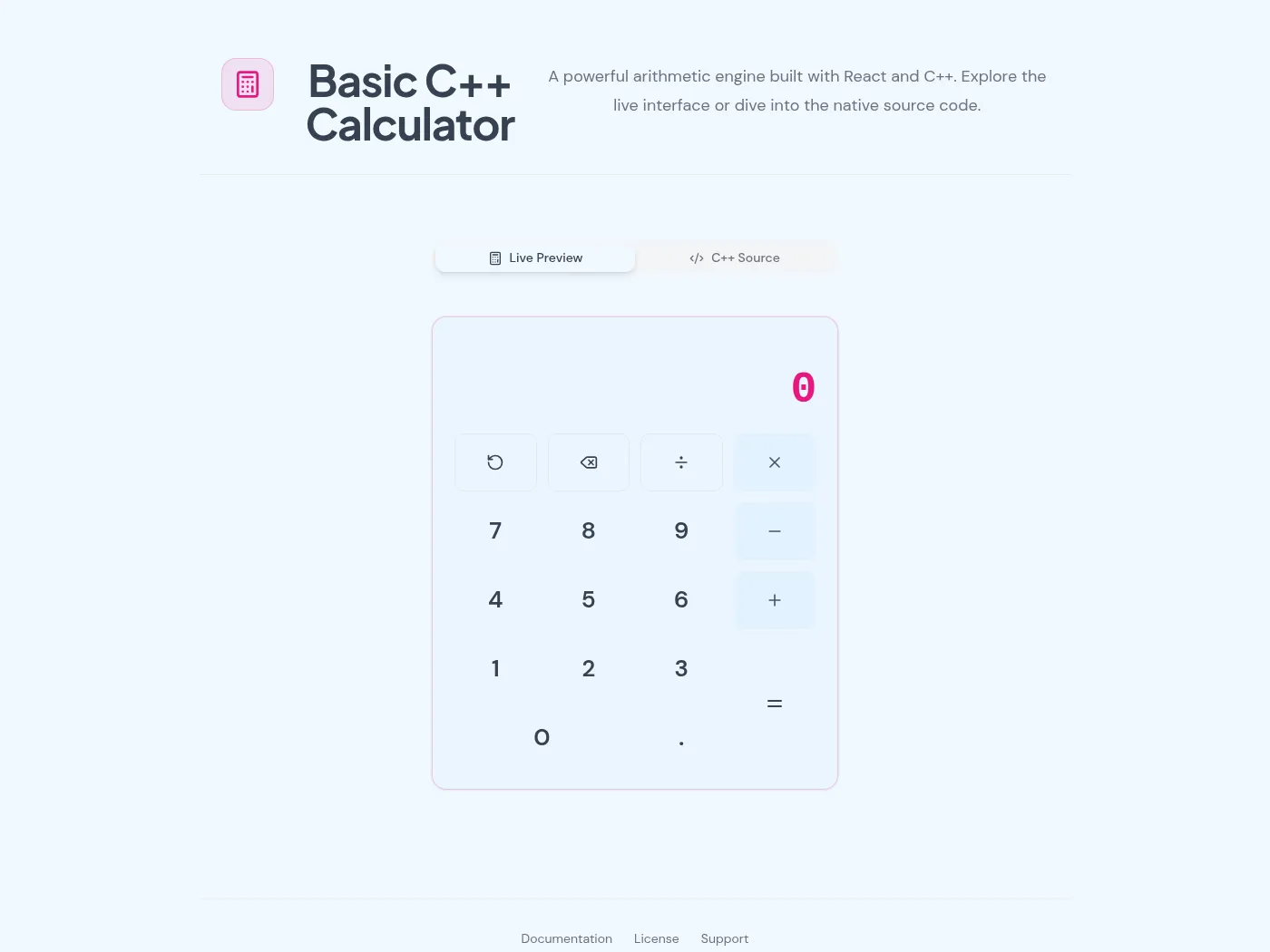 Basic C++ Calculator