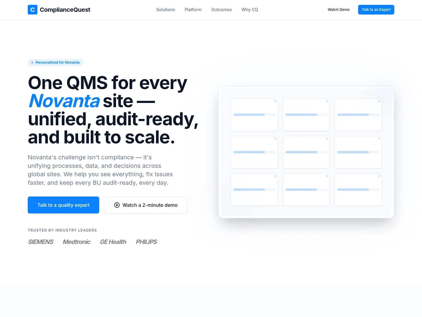 CQ ABM Landing Page