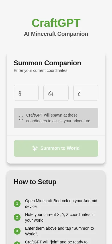 CraftGPT AI Companion