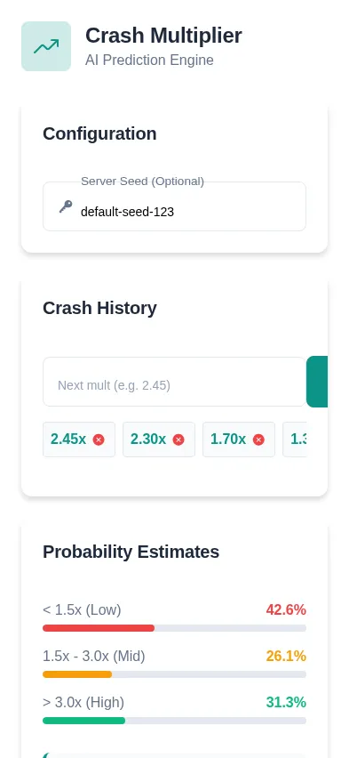 Crash Multiplier Predictor