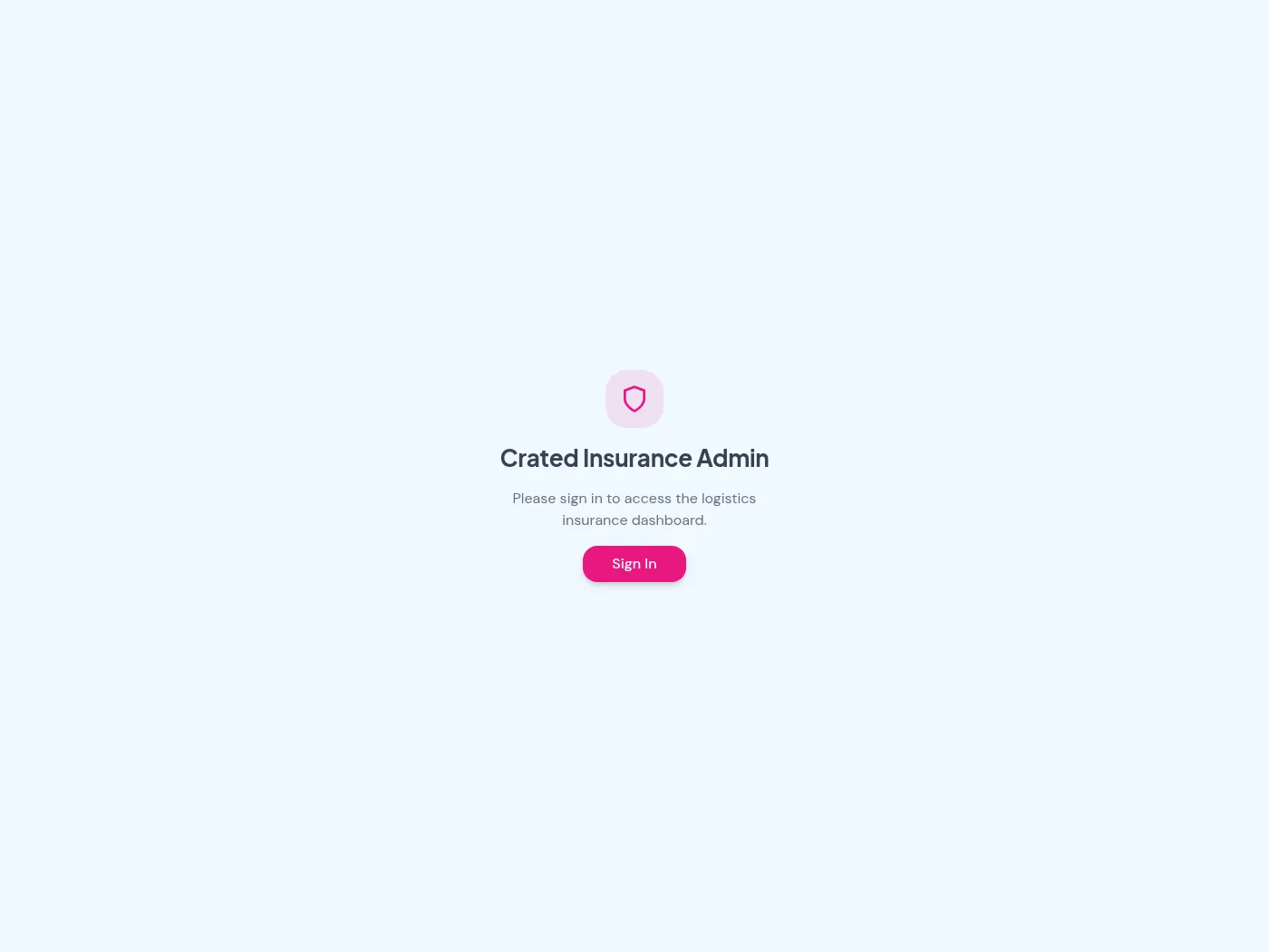 Crated Insurance Admin