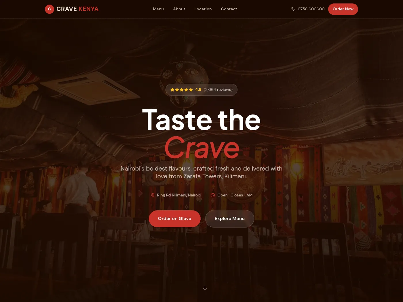 Crave Kenya Website