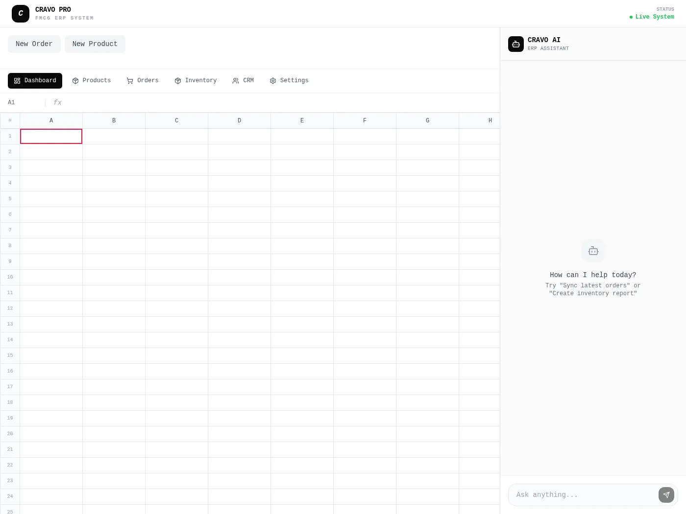 Cravo Pro ERP System