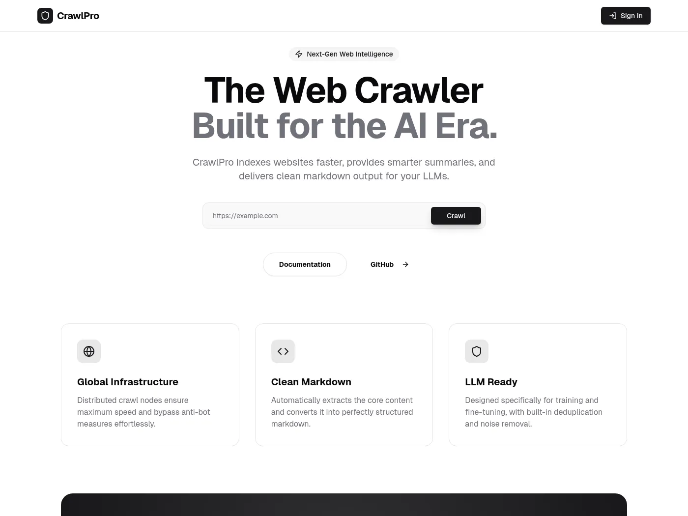 CrawlPro Search Engine