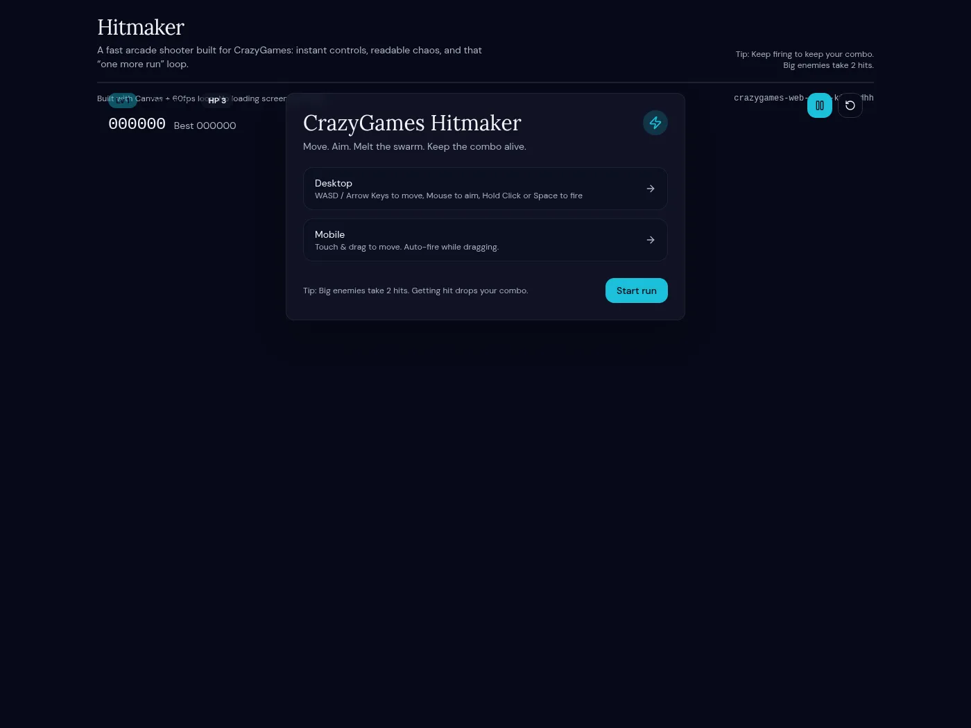 CrazyGames Hitmaker