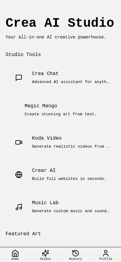 Crea AI Studio