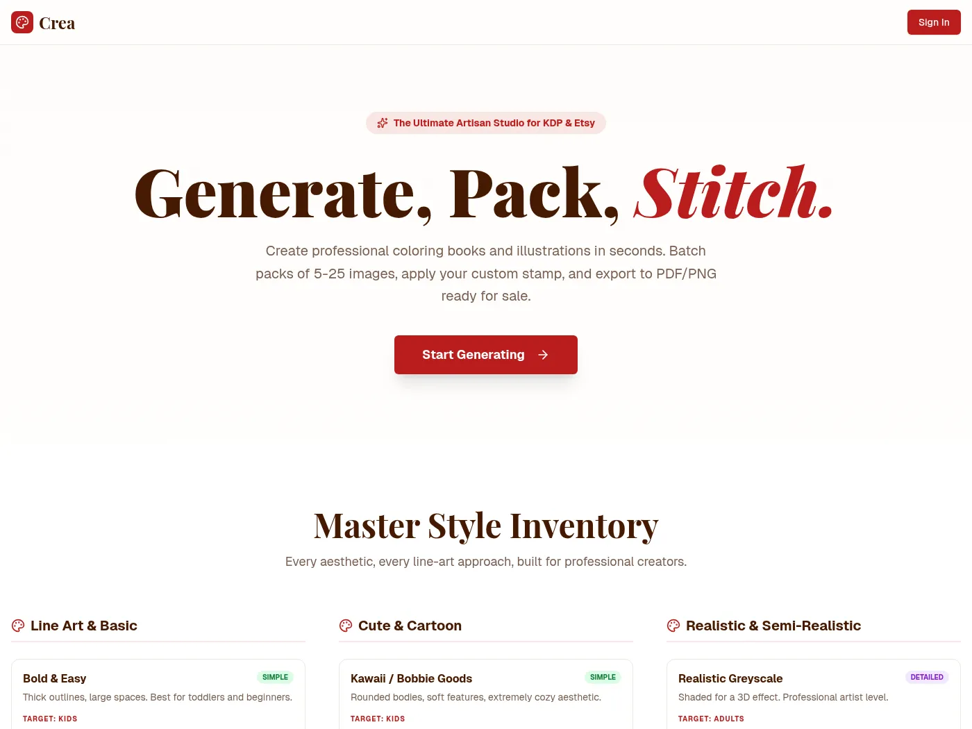 Crea Portfolio Builder