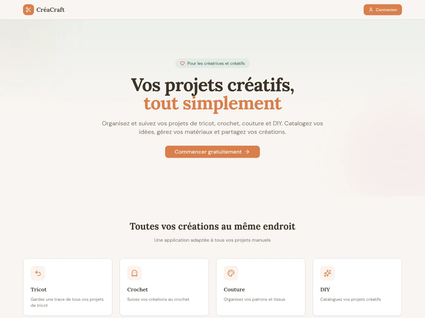 CréaCraft Projects App