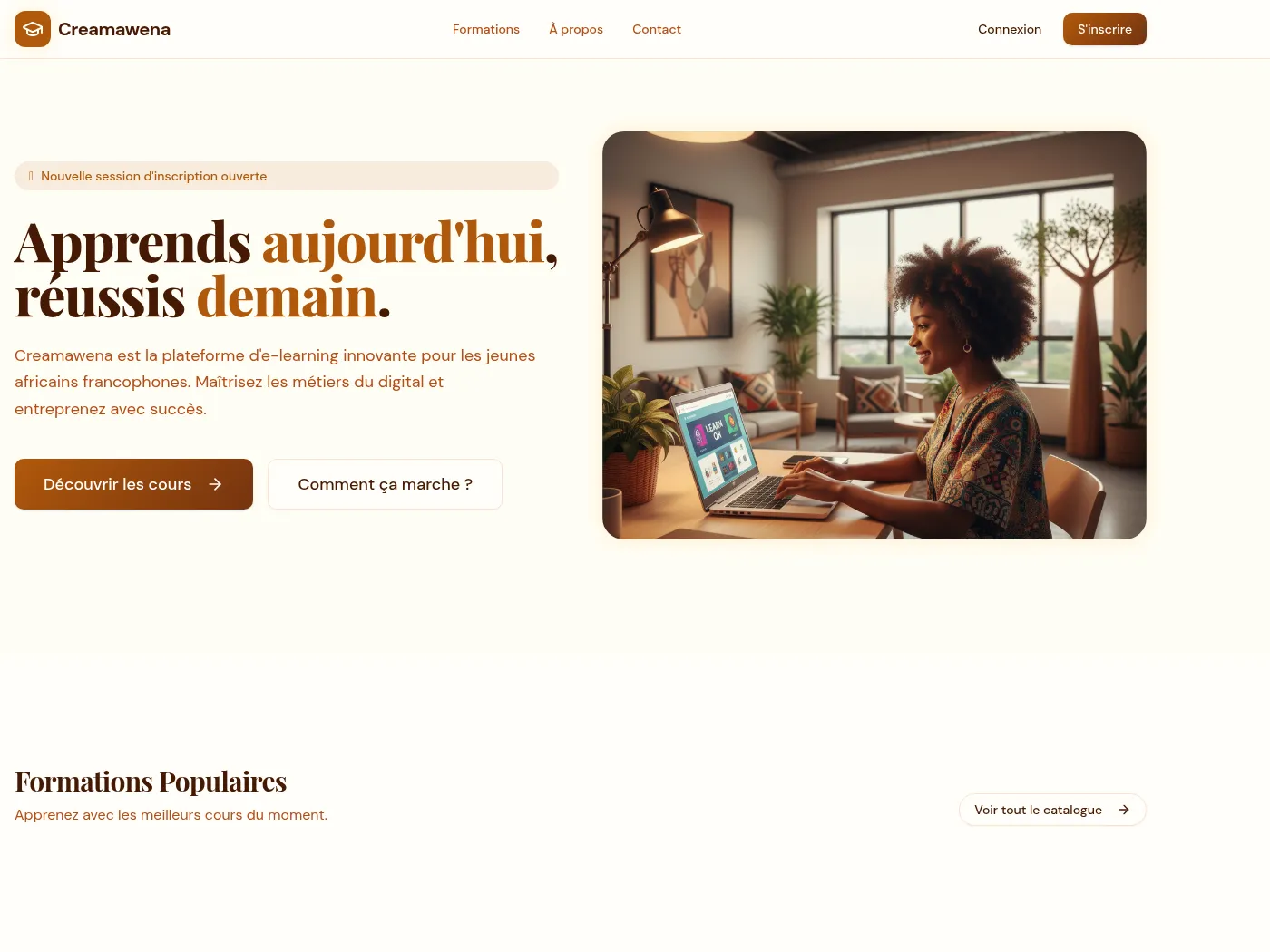 Creamawena E-Learning Hub