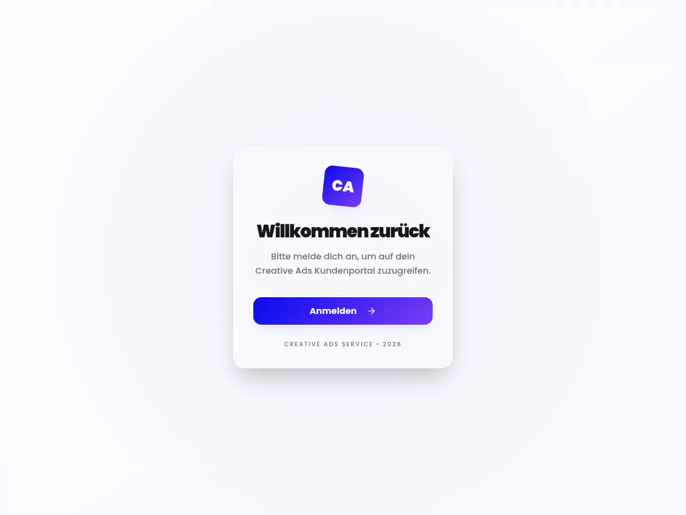 Creative Ads Kundenportal
