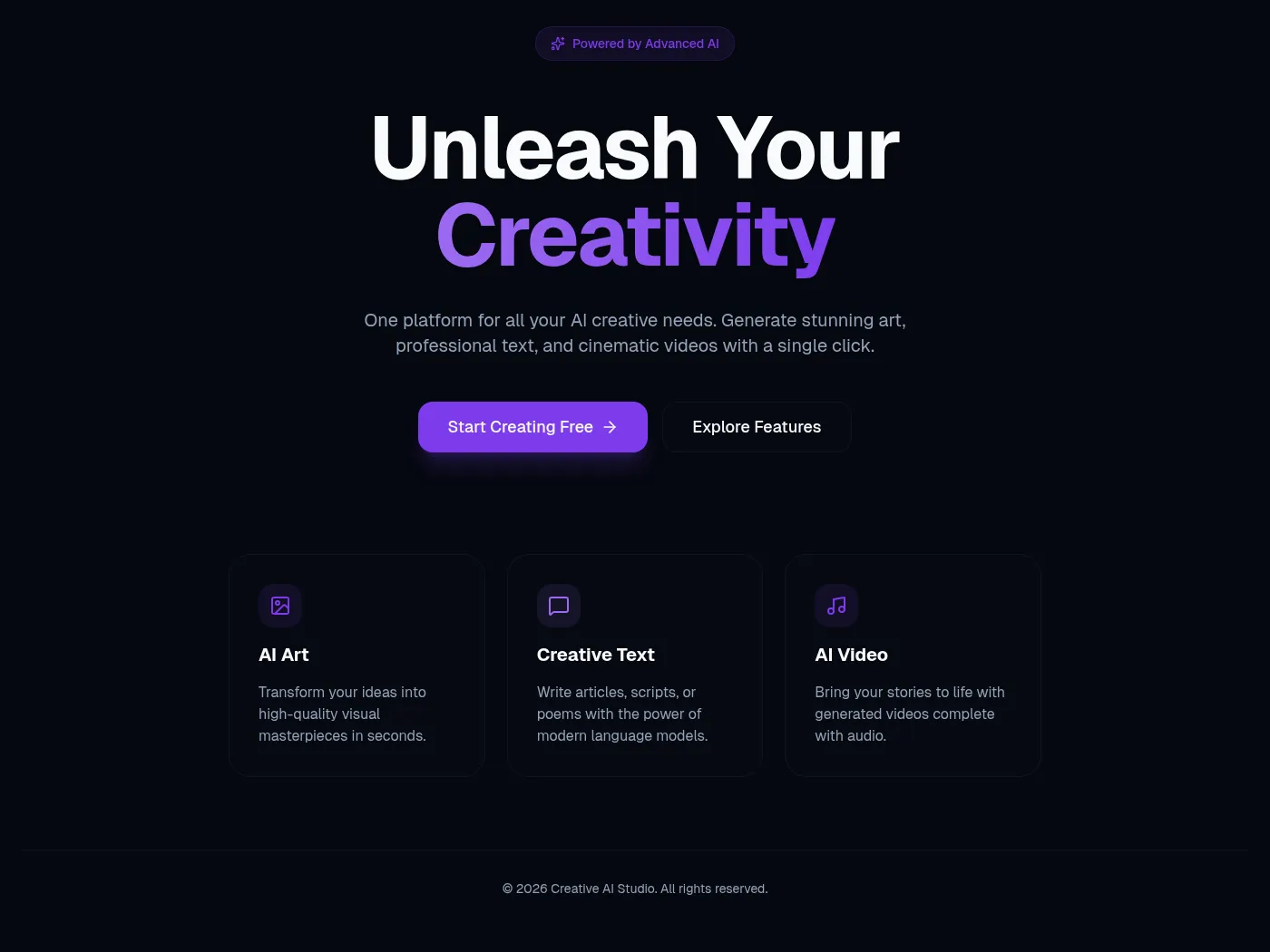 Creative AI Studio