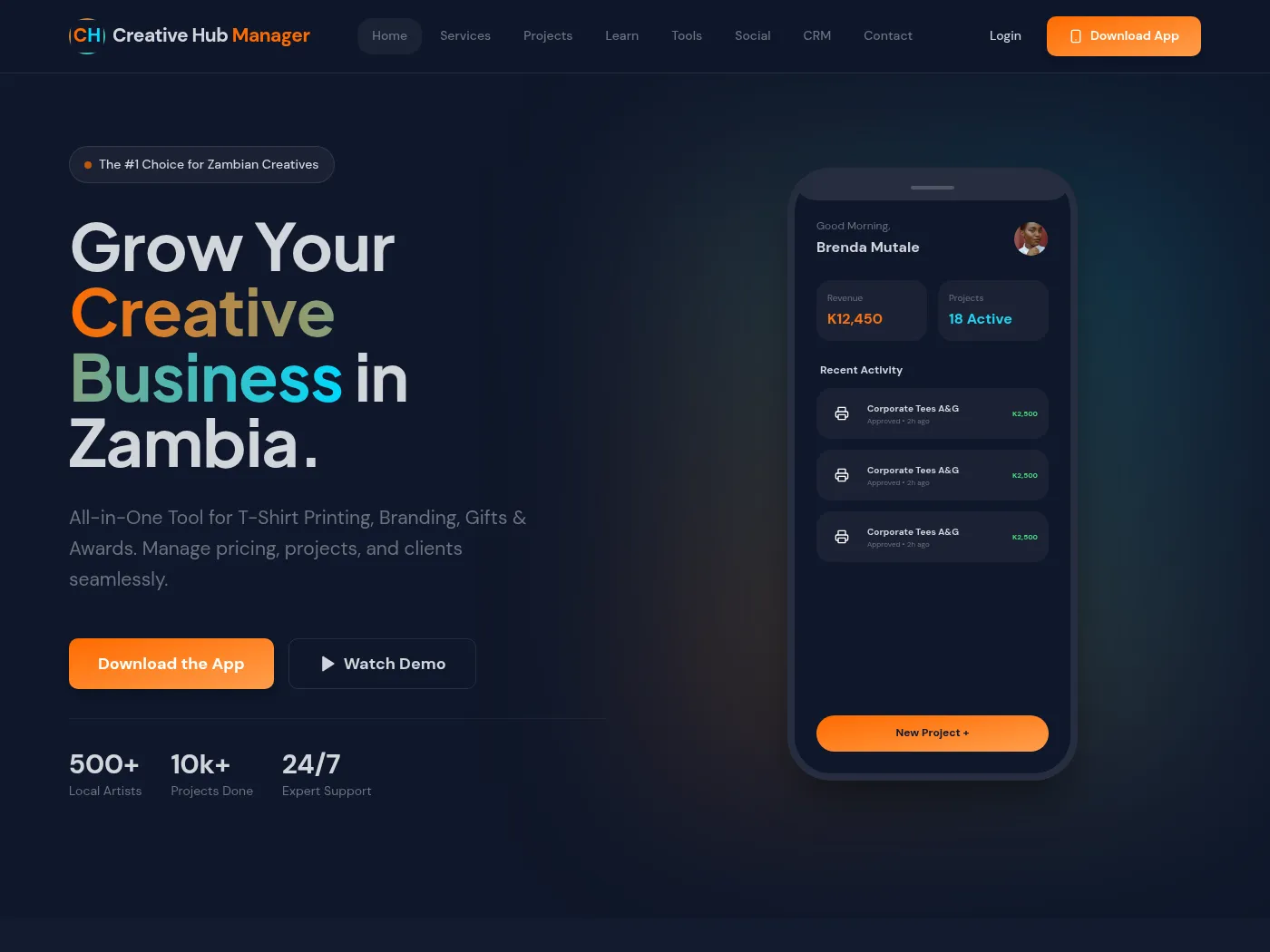Creative Hub Manager Web