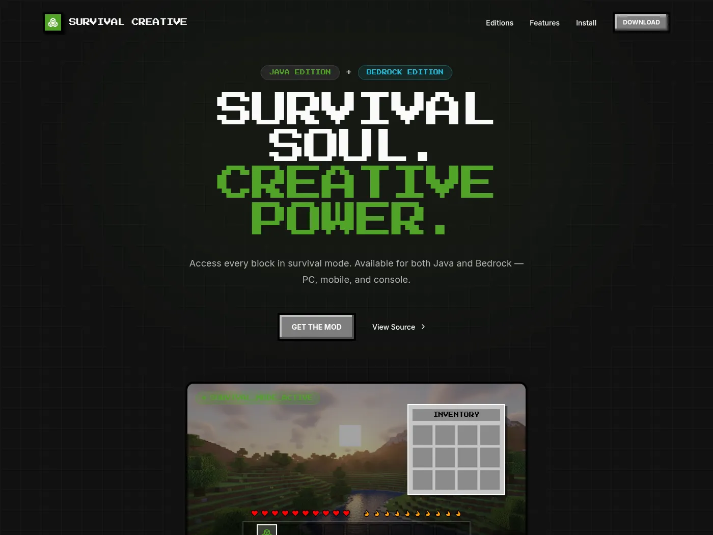 Survival Creative Mod