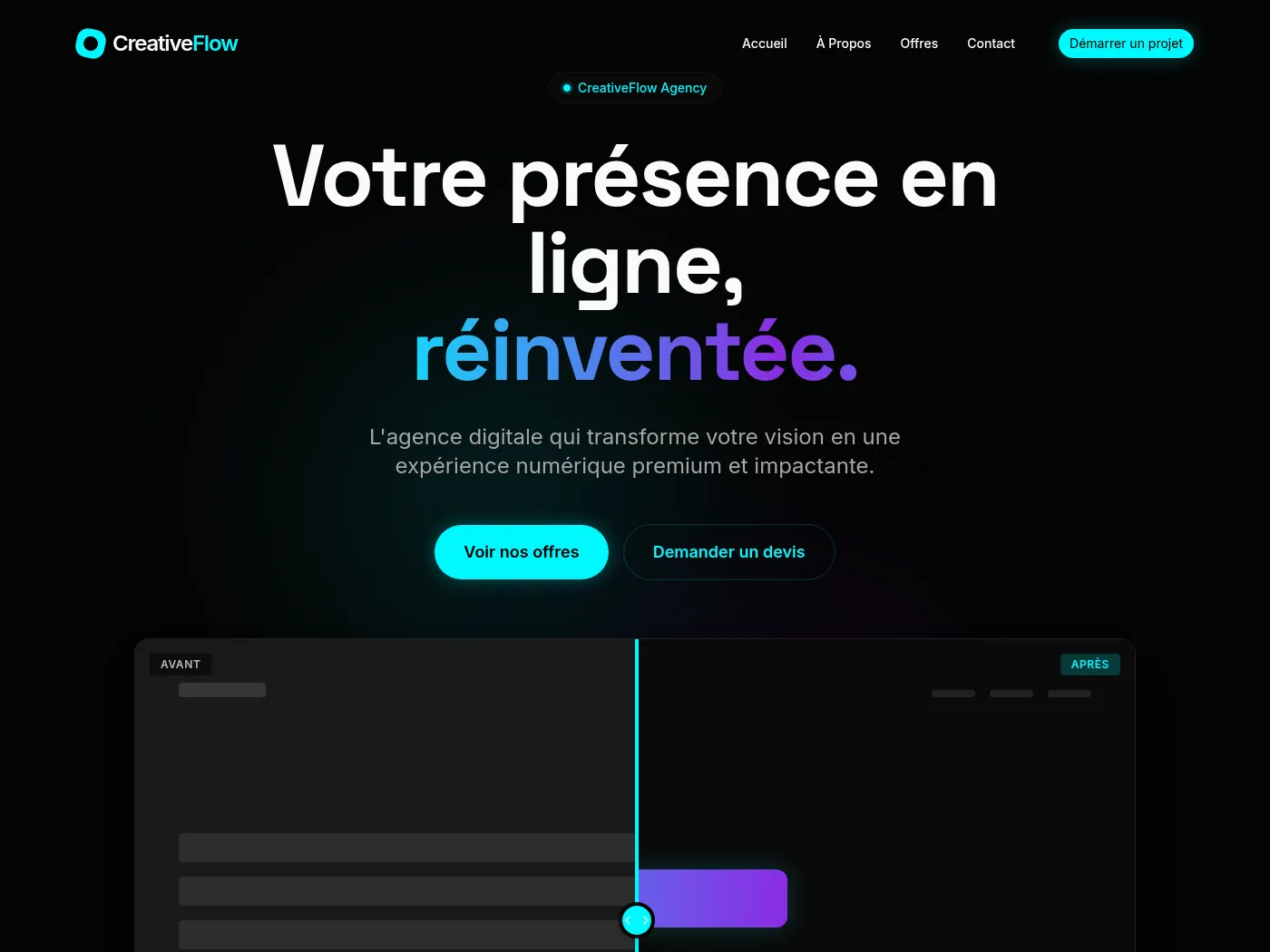 CreativeFlow Agency Site