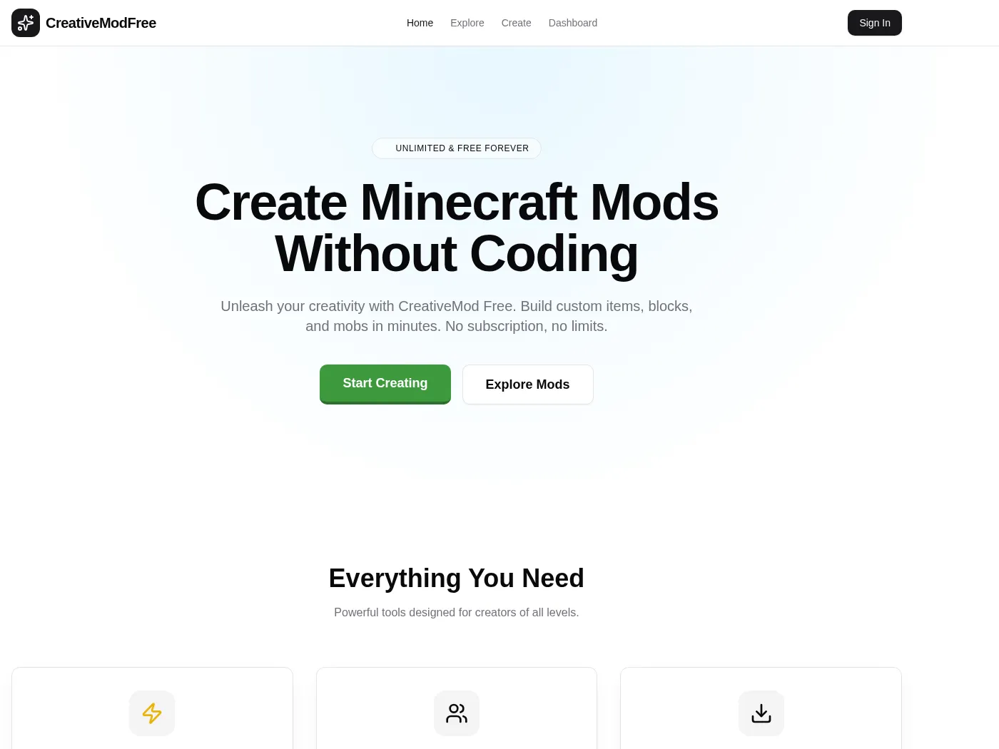 CreativeMod Clone Free