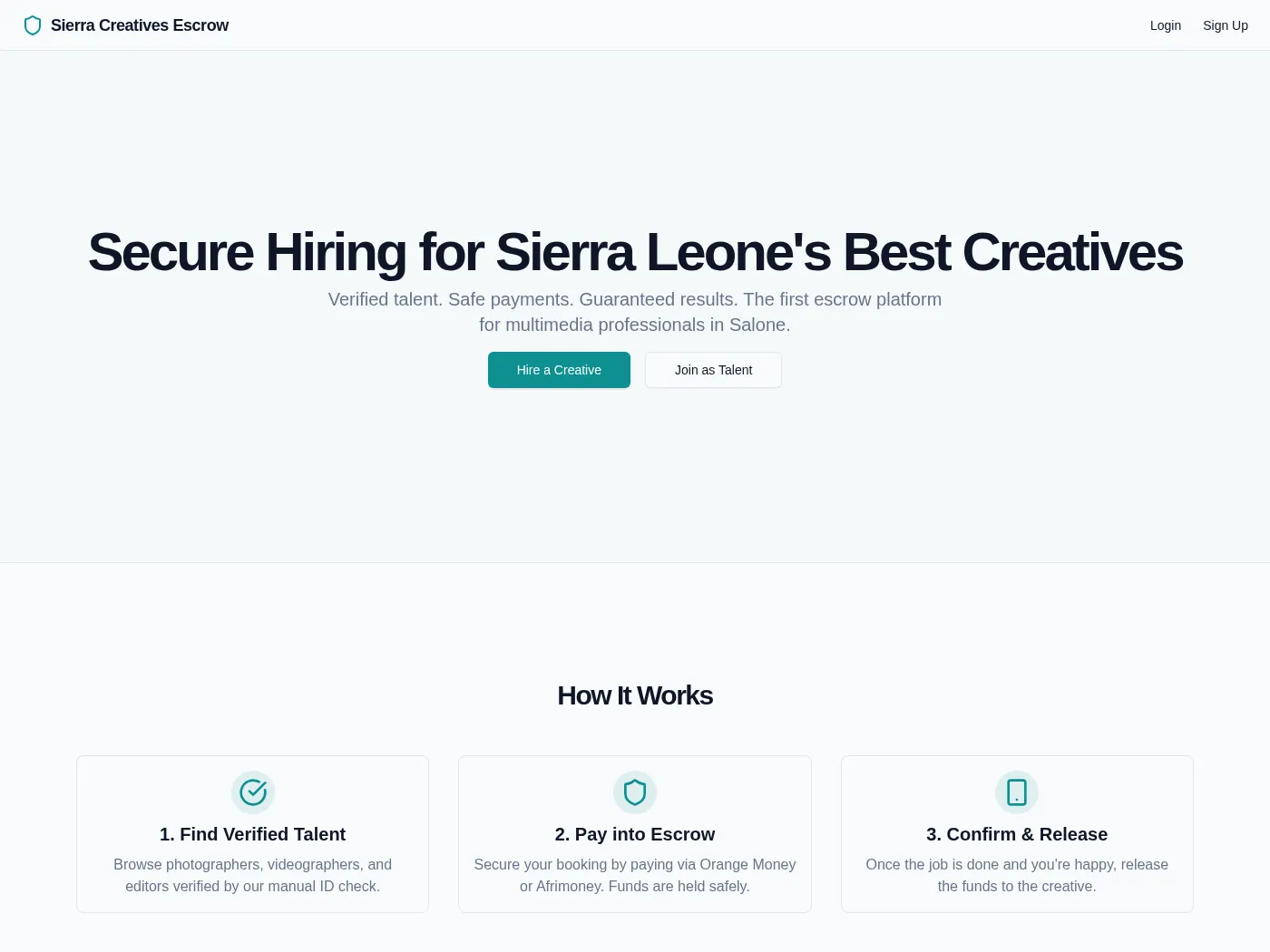Sierra Creatives Escrow