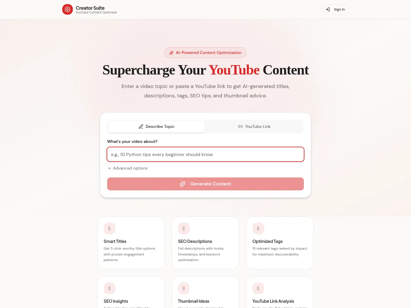 Creator Content Suite