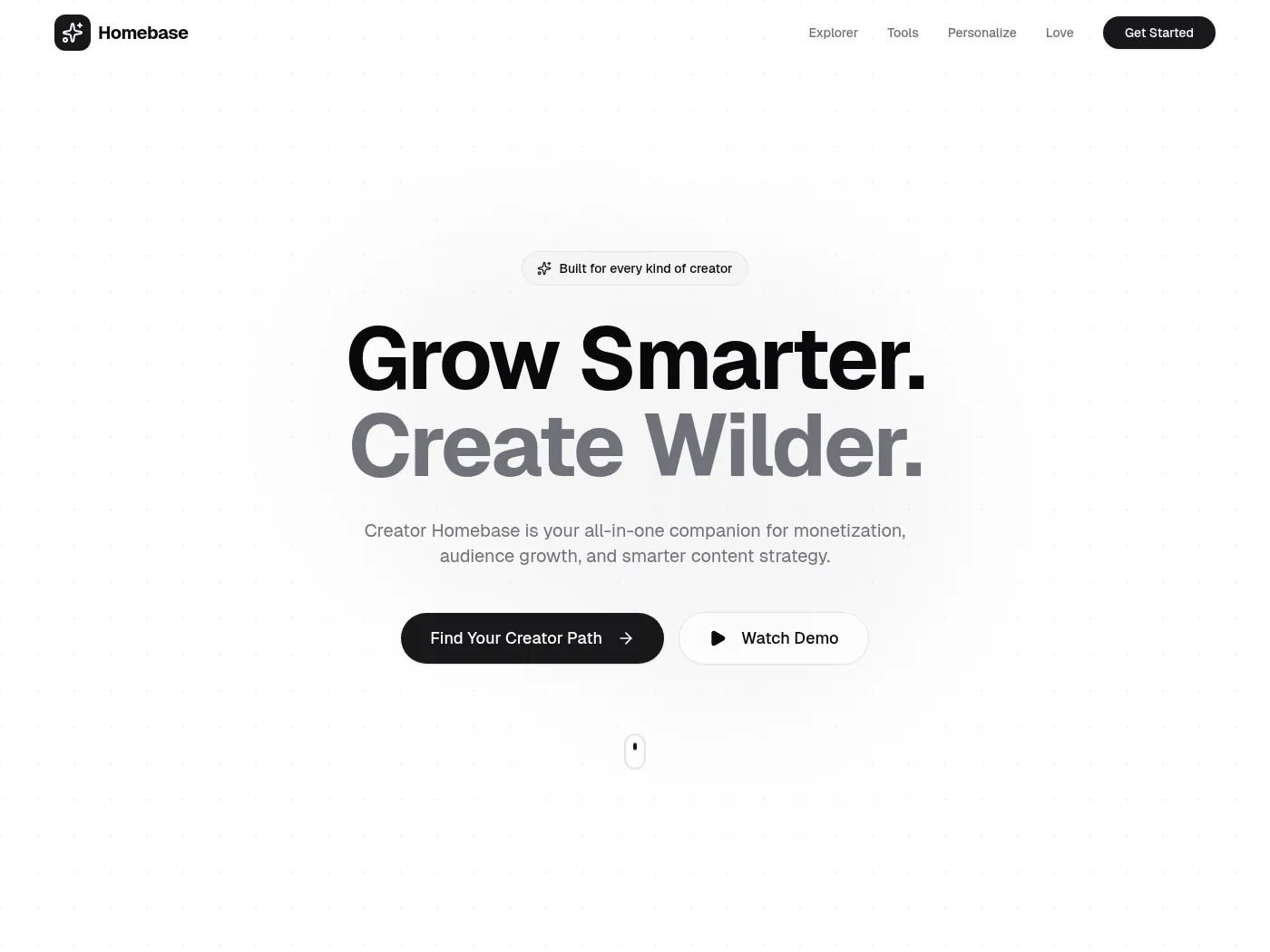 Creator Homebase