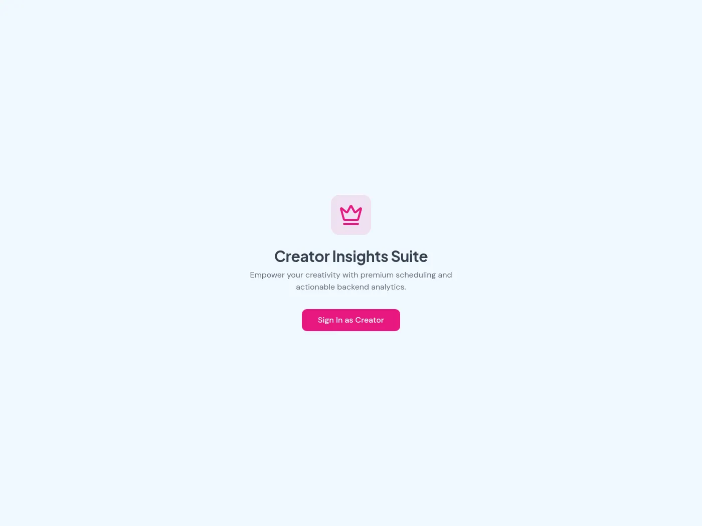 Creator Insights Suite