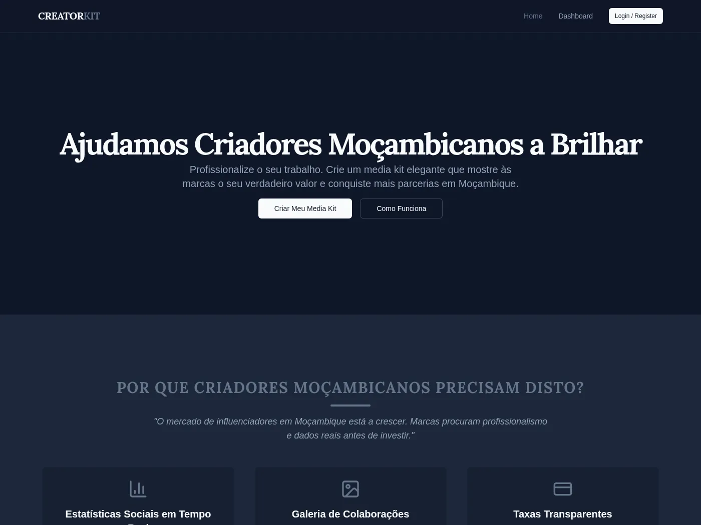 Creator Media Kit Platform