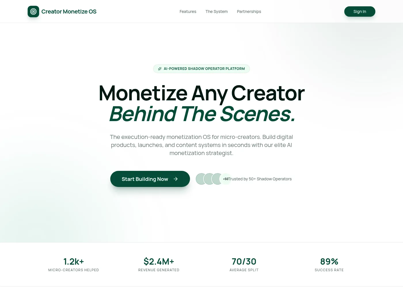 Creator Monetize OS