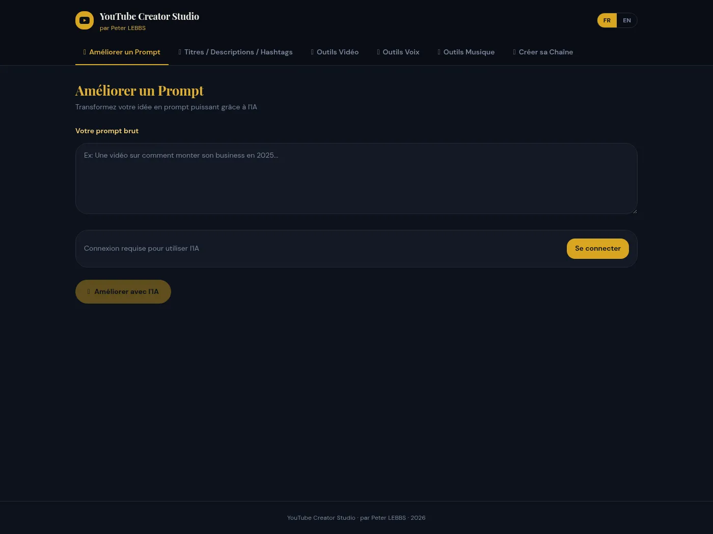 Creator Studio by Peter LEBBS