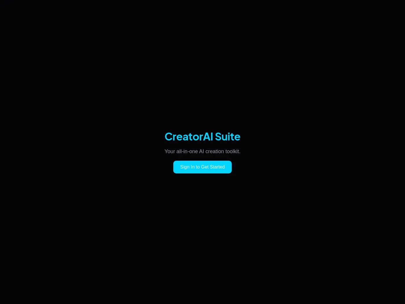 CreatorAI Suite