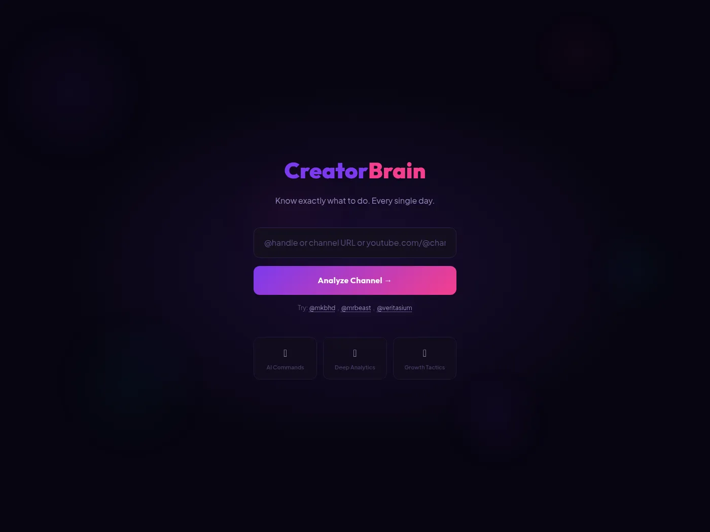 CreatorBrain SaaS