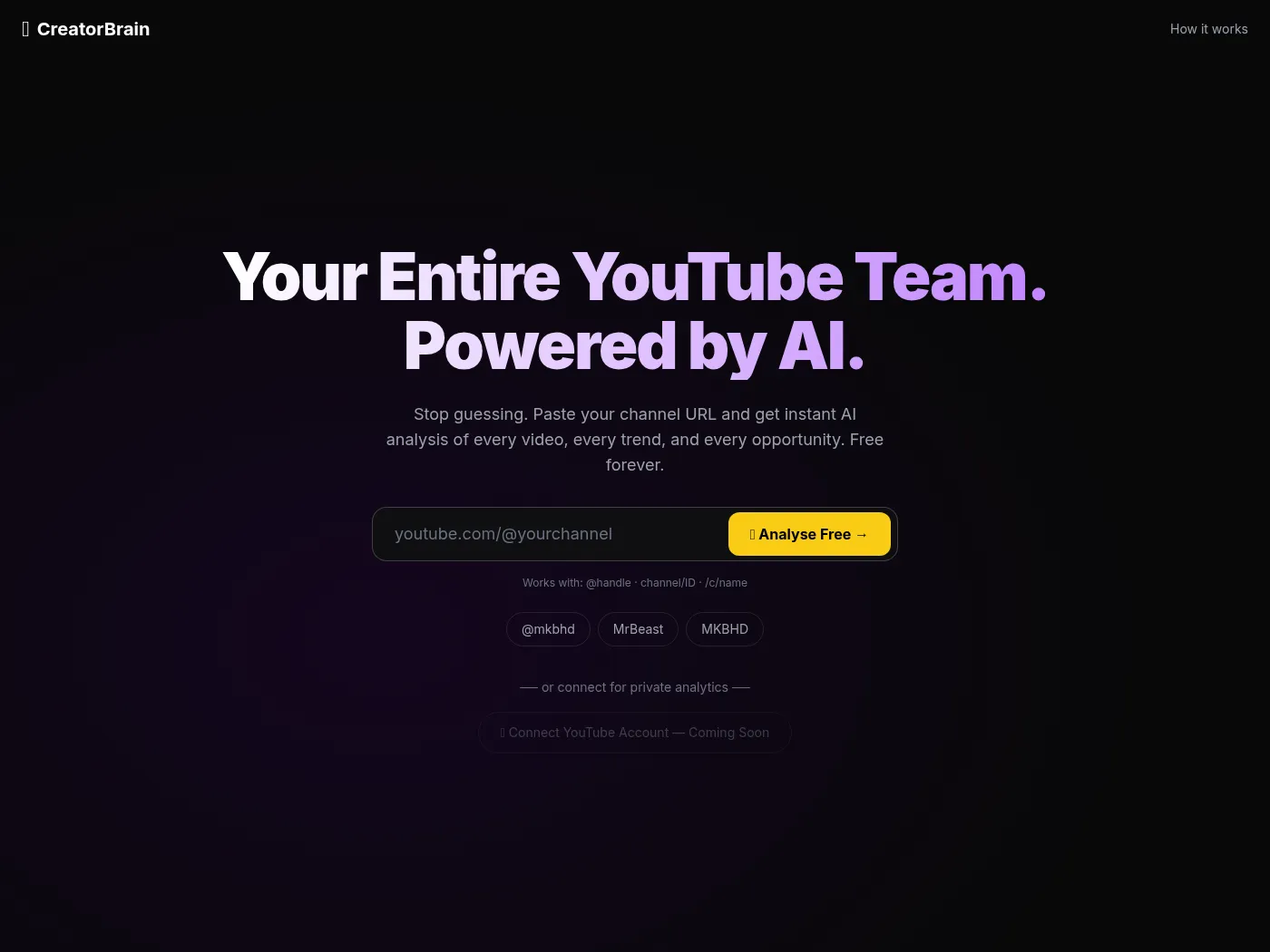 CreatorBrain YouTube OS