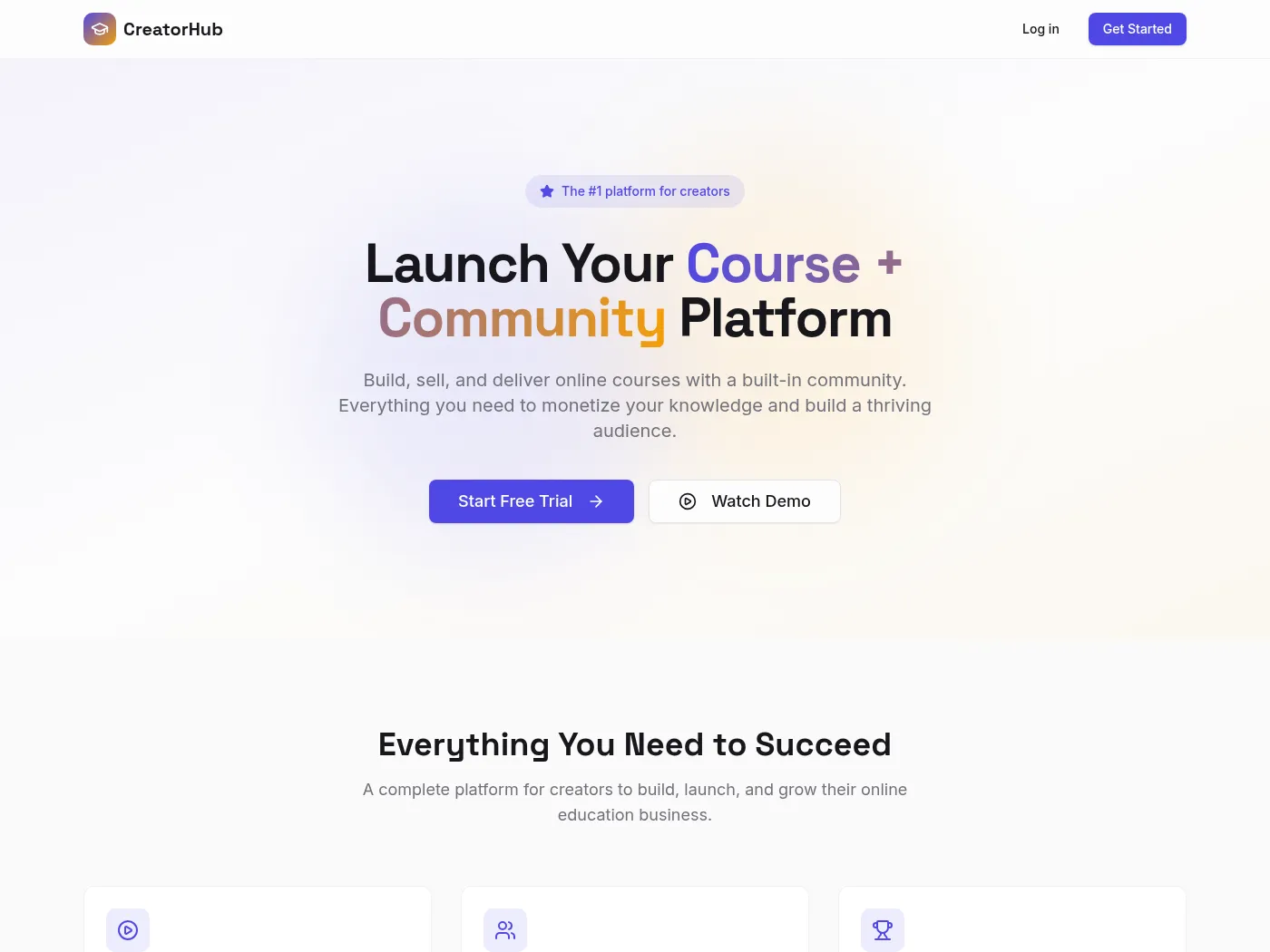 CreatorHub Platform