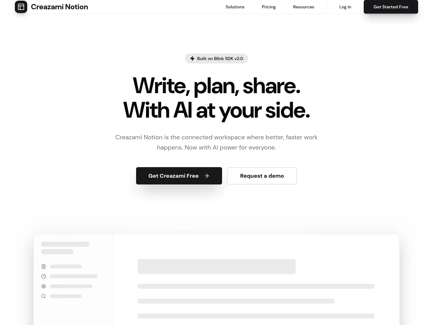 Creazami Notion Workspace