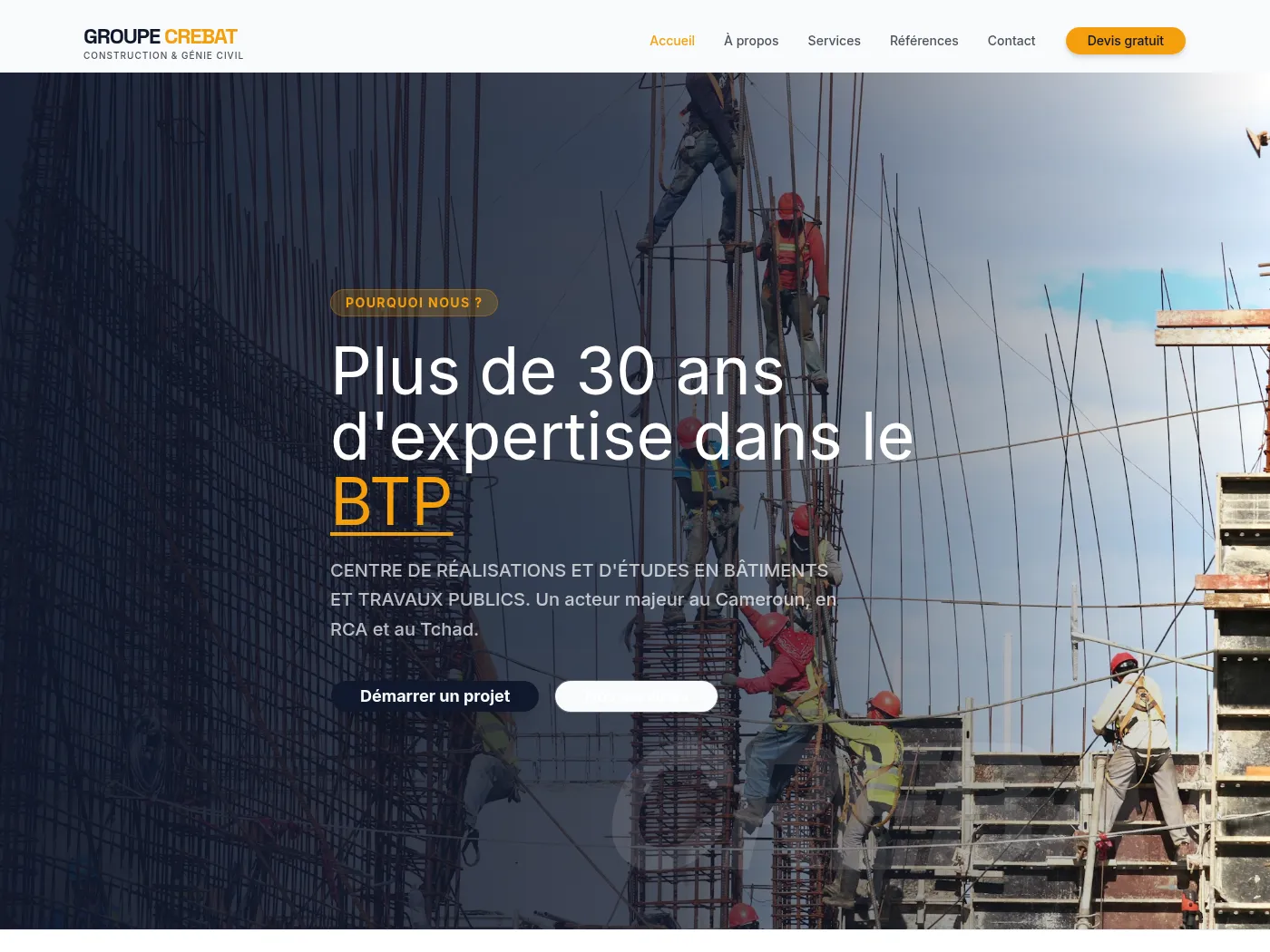 Crebat Modern Site