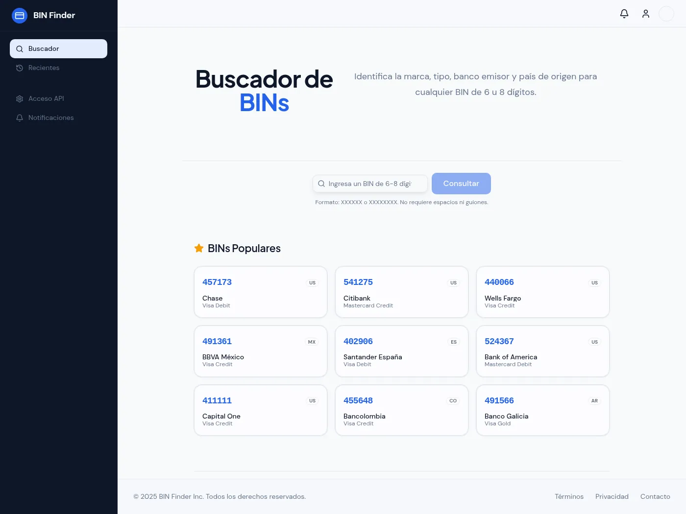 Credit BIN Finder