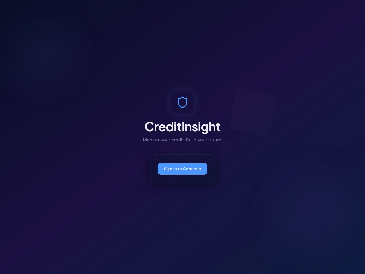 CreditInsight Glass Dashboard