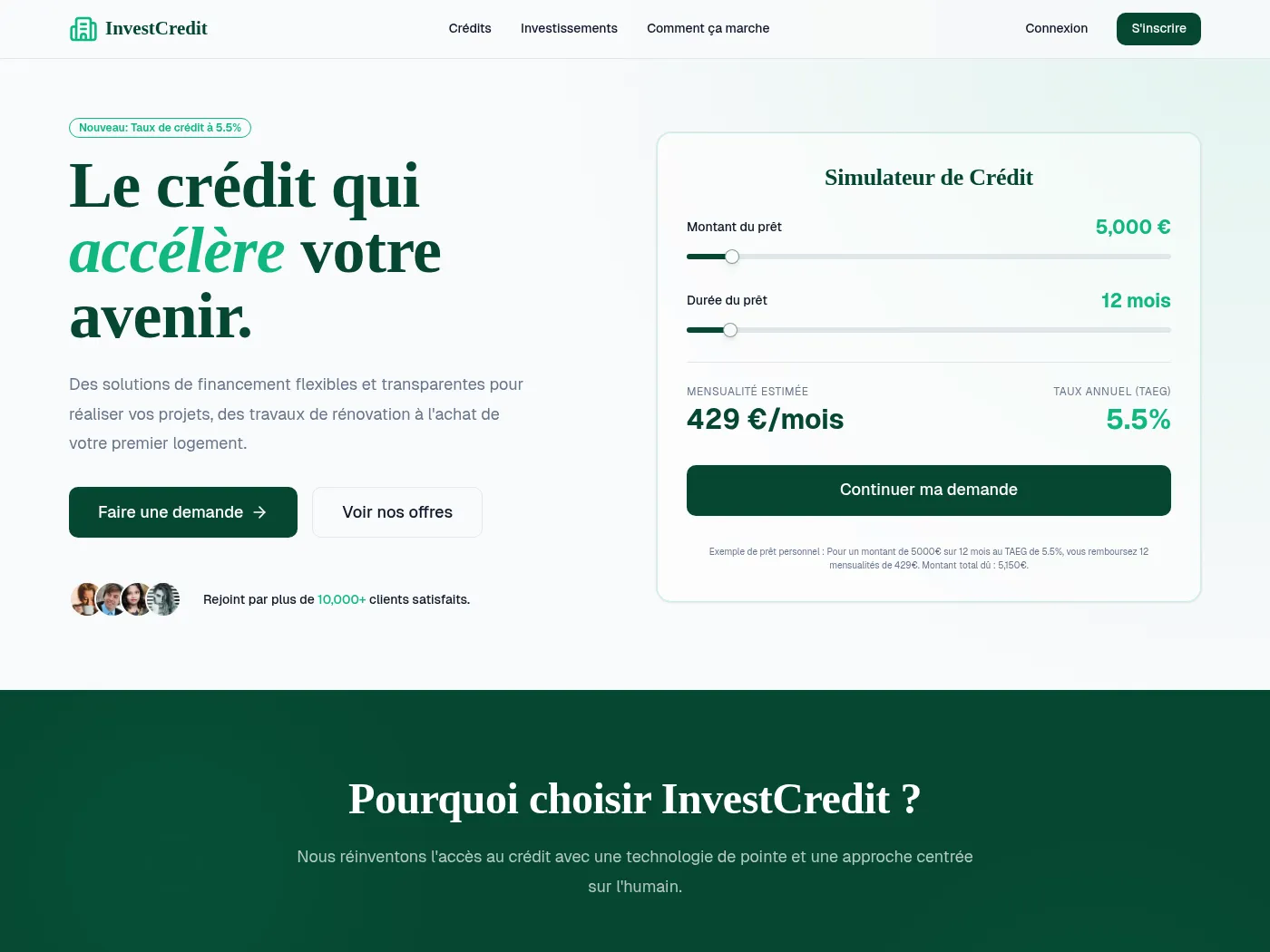 InvestCredit Online Platform