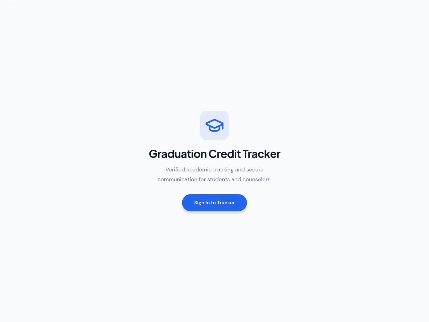 Graduation Credit Tracker