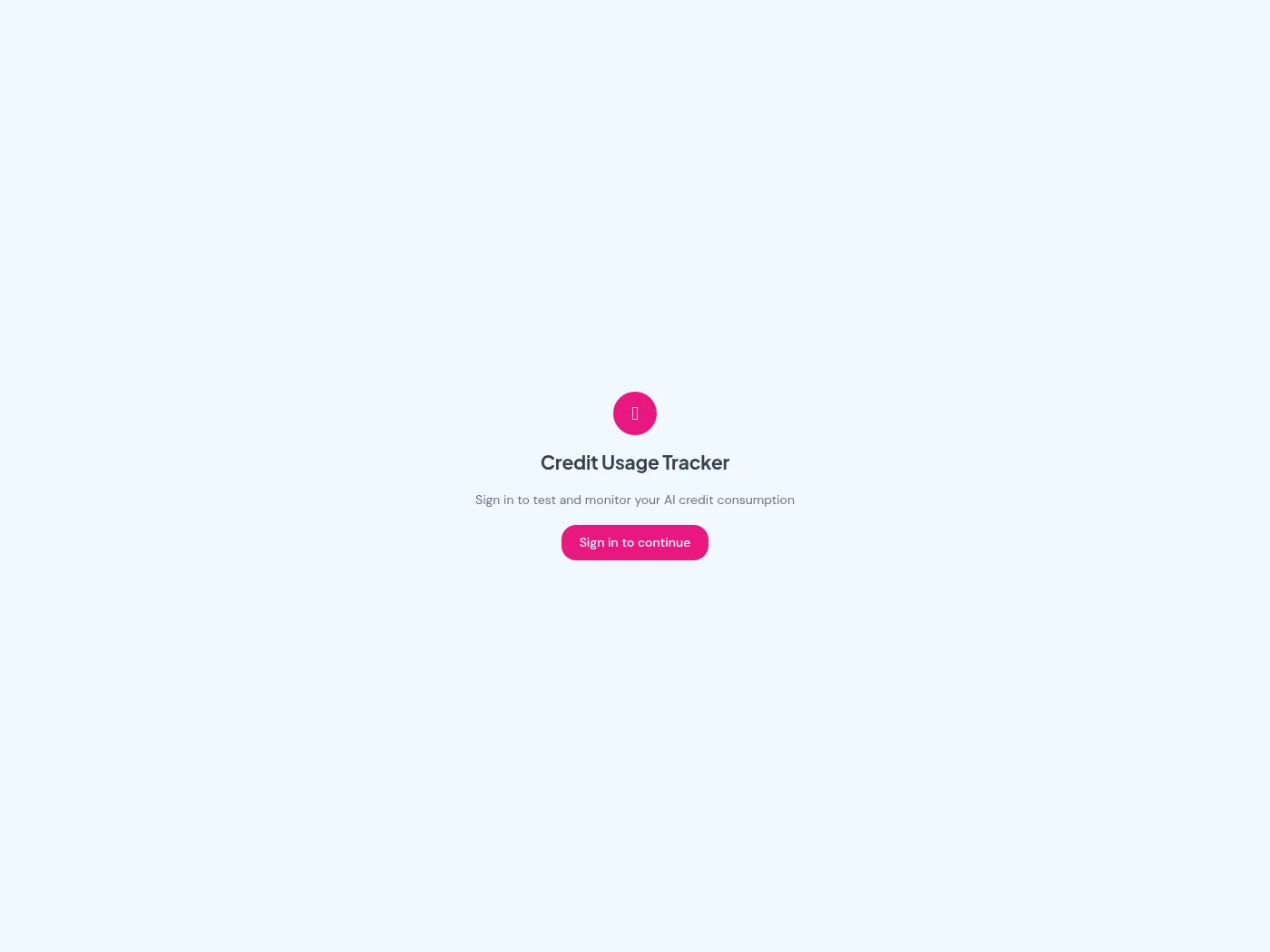 Credit Usage Tracker
