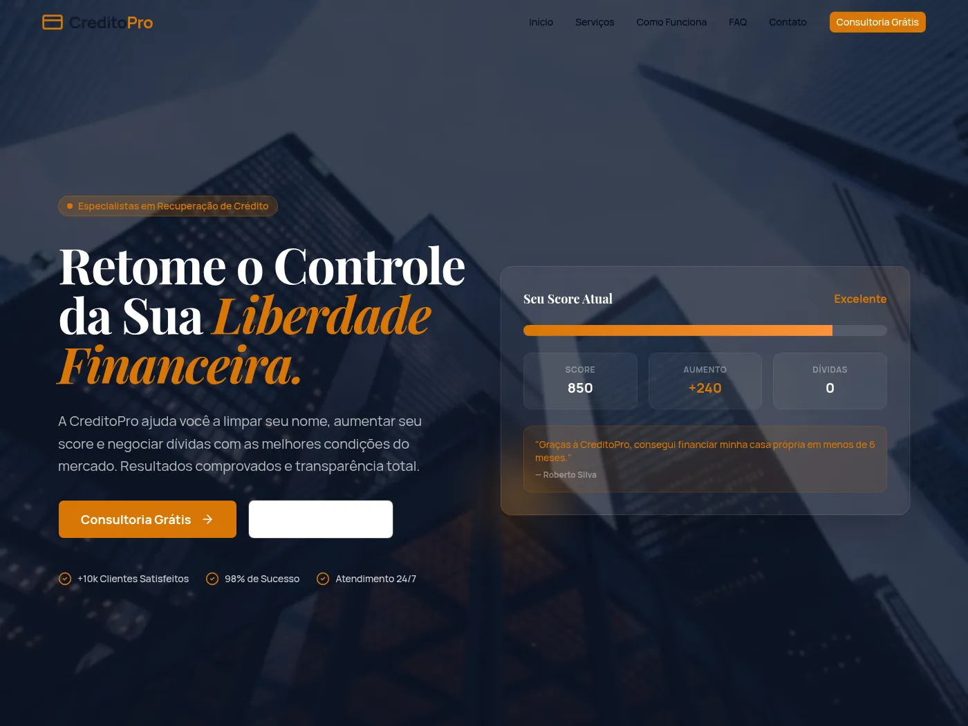 CreditoPro Landing Page