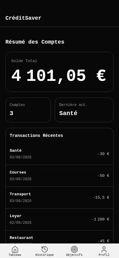 CréditSaver App
